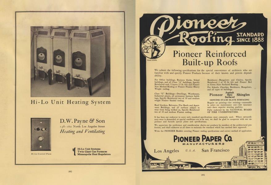 PIONEER PAPER CO. | Architectural Digest | JANUARY 1922
