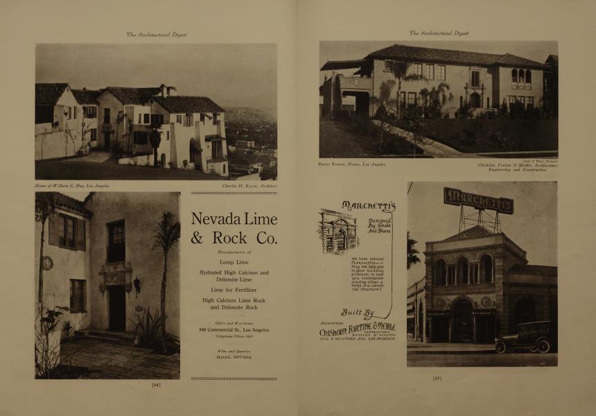 MARCHETTI'S | Architectural Digest | JANUARY 1925