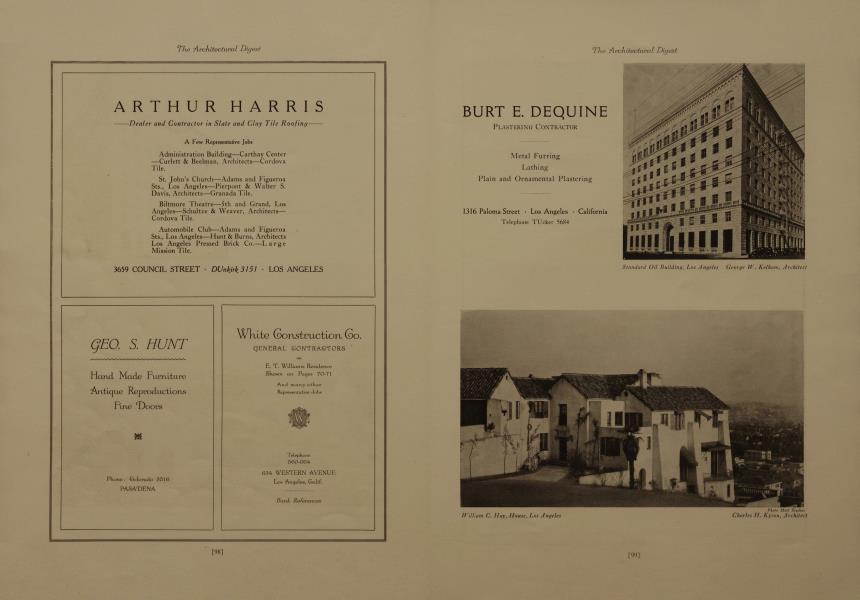 White Construction Co. | Architectural Digest | JANUARY 1925
