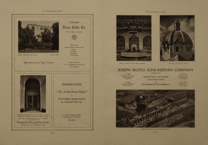 Terra Cotta Co. | Architectural Digest | JANUARY 1925
