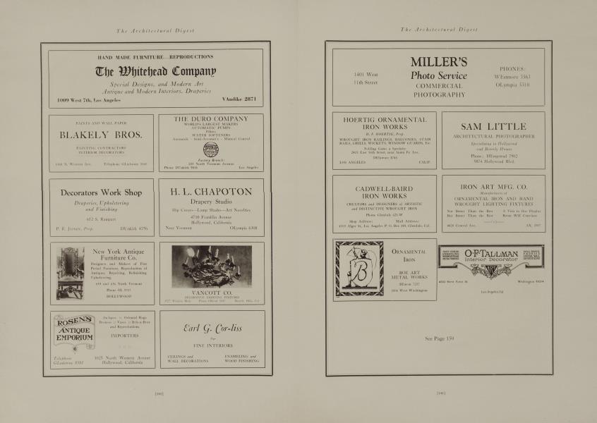 O. F. TALLMAN | Architectural Digest | JANUARY 1928