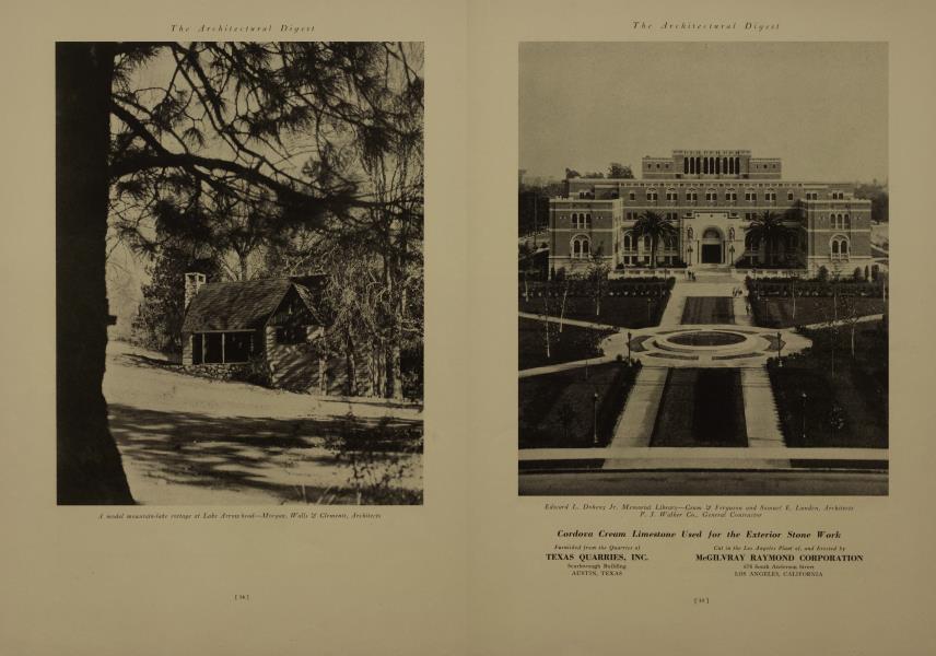 A model mountain-lake cottage at Lake Arrowhead—Morgan, Walls ...