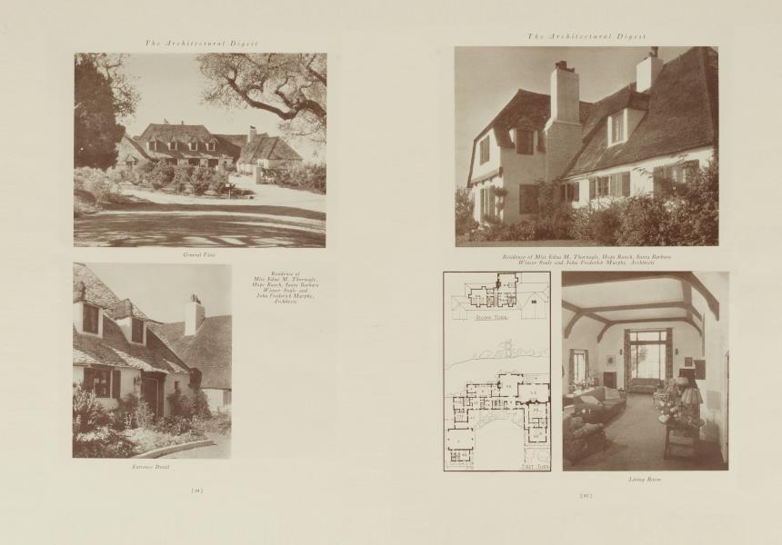 Residence of Miss Edna M. Thornagle, Hope Ranch, Santa Barbara ...