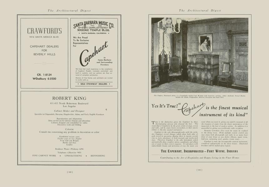 Capehart | Architectural Digest | 1938