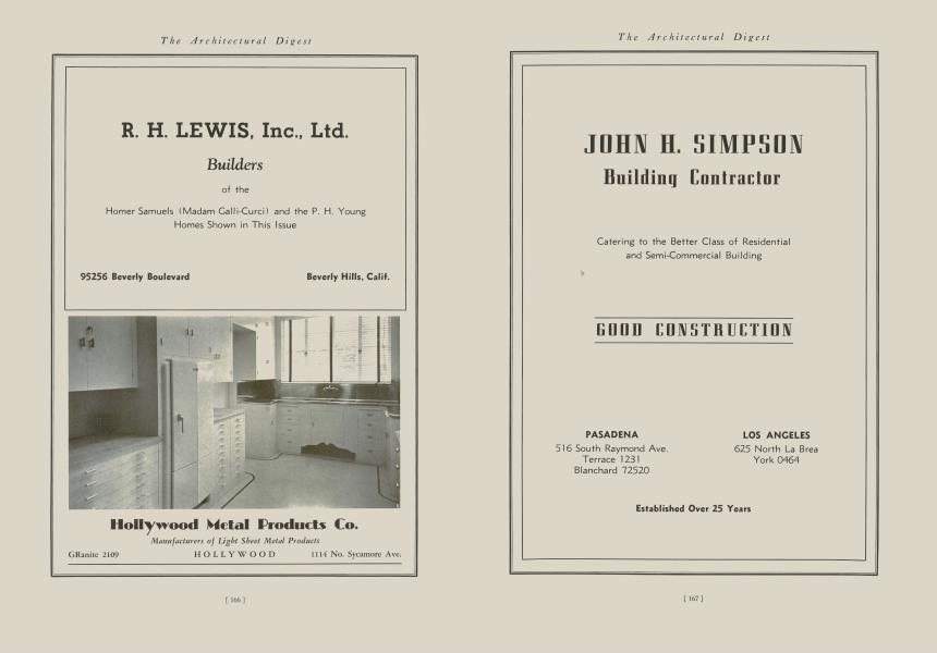 JOHN H. SIMPSON | Architectural Digest | 1938