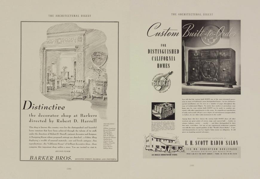 E. H. SCOTT RADIO SALON | Architectural Digest | JANUARY 1941