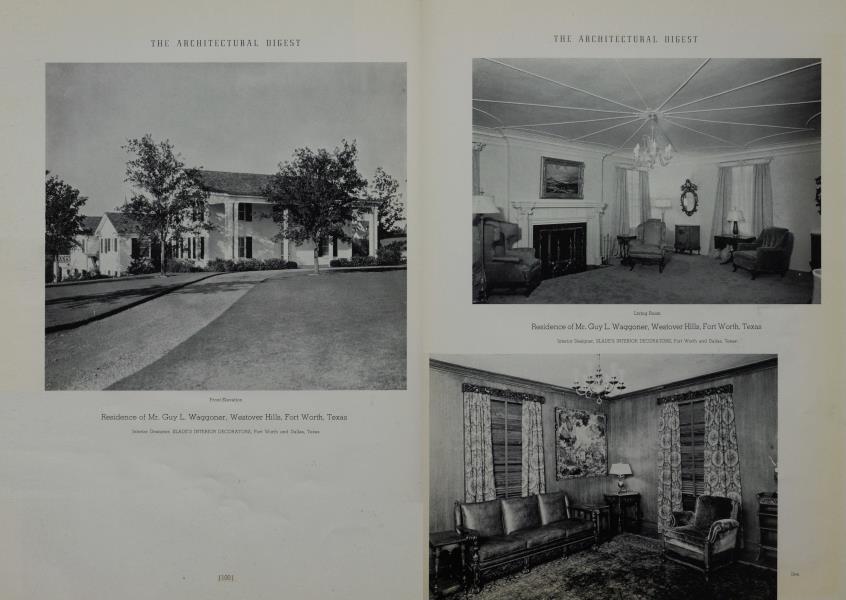 Residence of Mr. Guy L. Waggoner, Westover Hills, Fort Worth, Texas ...