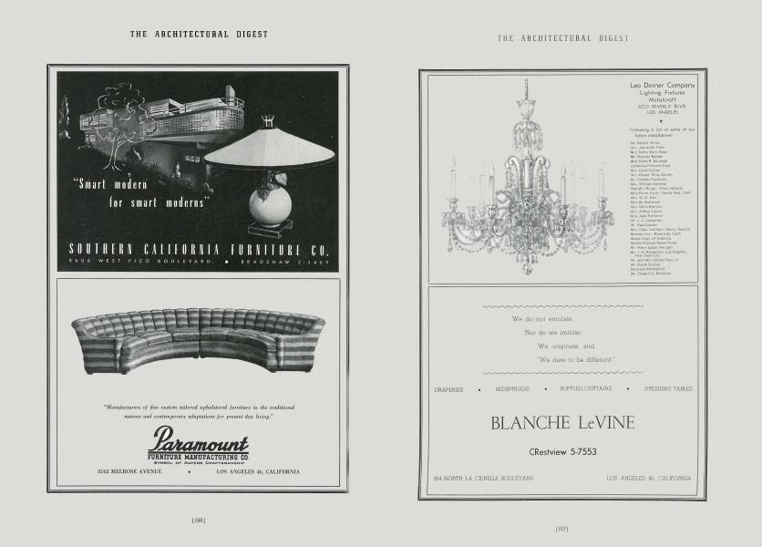 Paramount FURNITURE MANUFACTURING CO. | Architectural Digest | 1946