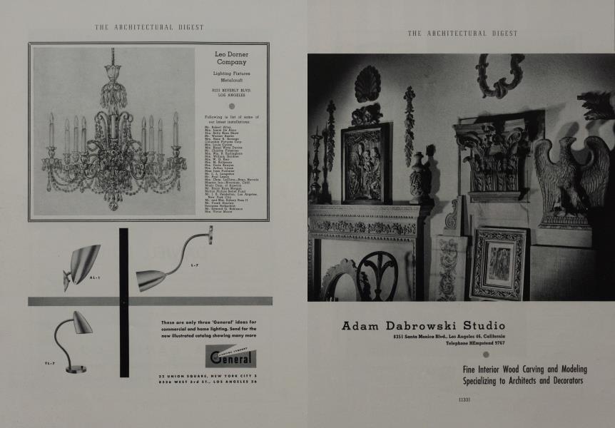 General LIGHTING COMPANY | Architectural Digest | JANUARY 1947