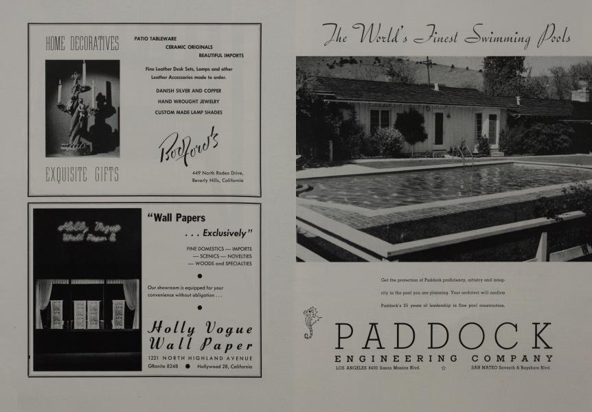 PADDOCK ENGINEERING COMPANY | Architectural Digest | JANUARY 1947