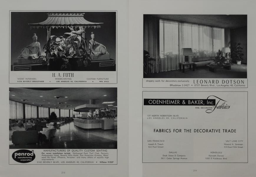 LEONARD DOTSON | Architectural Digest | JANUARY 1951