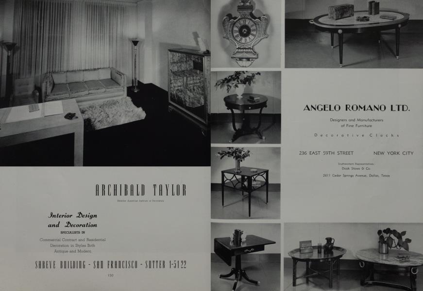 ANGELO ROMANO LTD. | Architectural Digest | JANUARY 1951