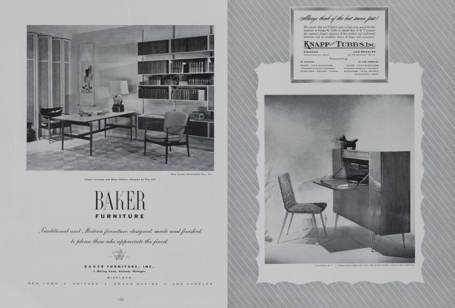 BAKER FURNITURE, INC. | Architectural Digest | 1953 Volume XIII Issue 4
