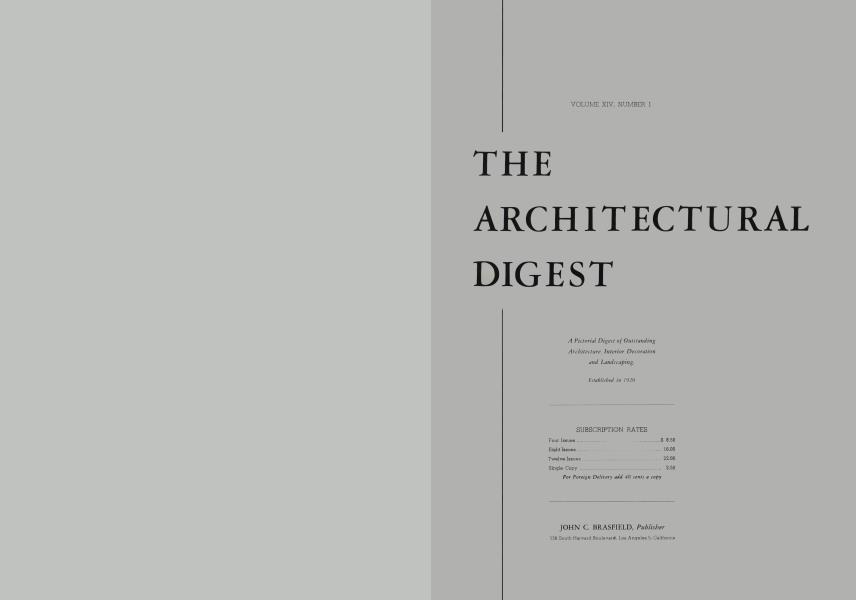 | Architectural Digest | 1953 Volume XIV Issue 1