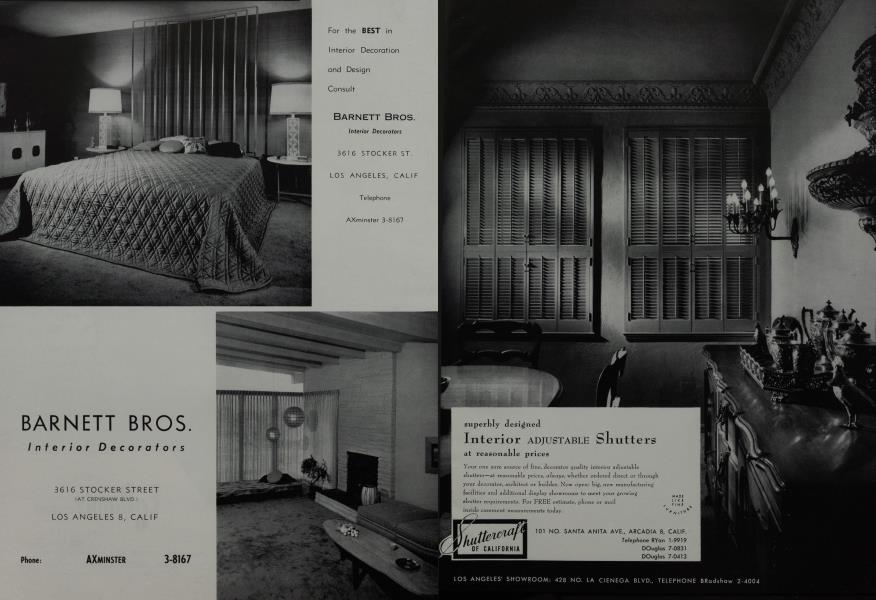 Shuttercraft OF CALIFORNIA | Architectural Digest | JANUARY 1954