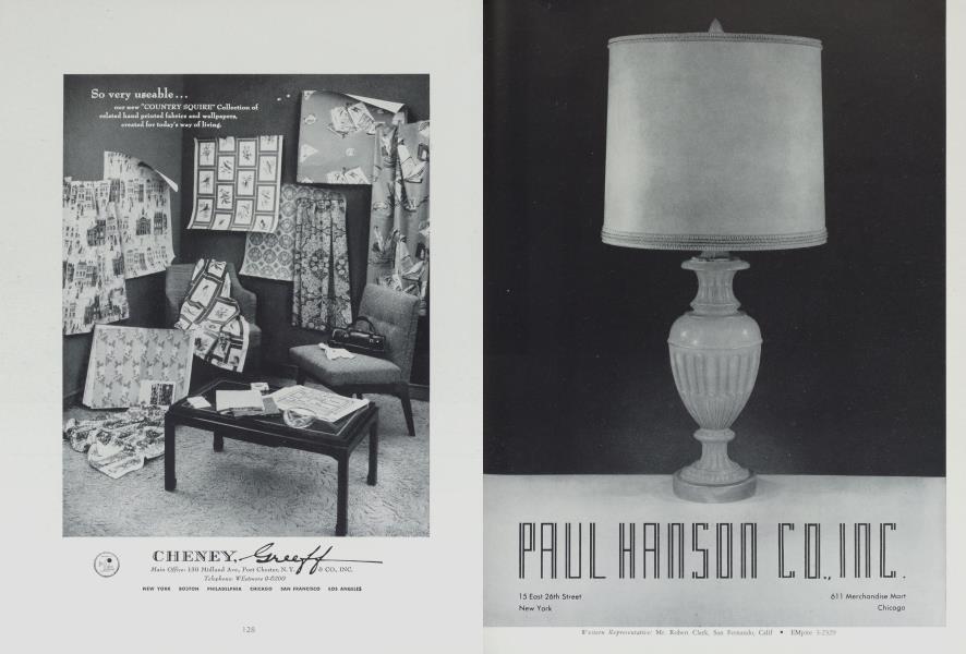 Paul Hanson Co., Inc. | Architectural Digest | JANUARY 1956