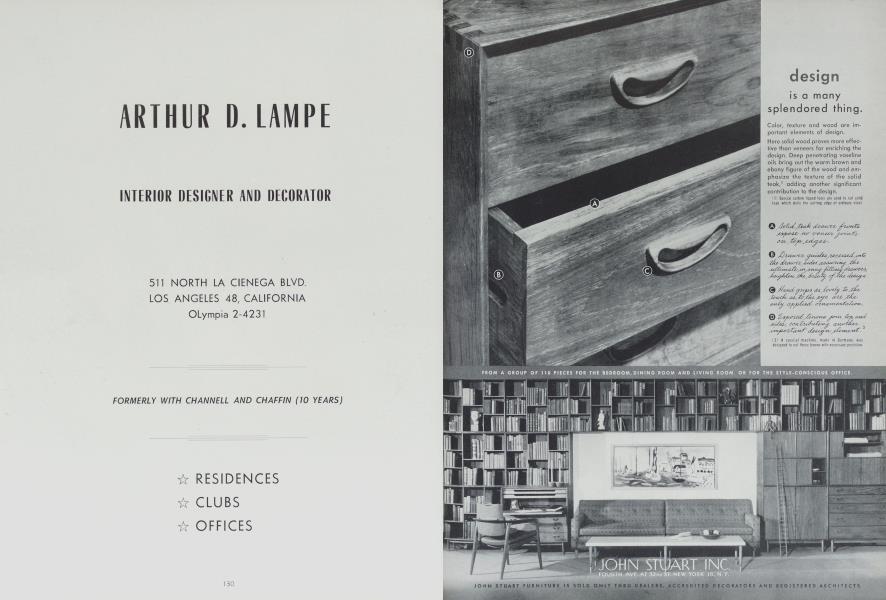 John Stuart Inc. | Architectural Digest | JANUARY 1956