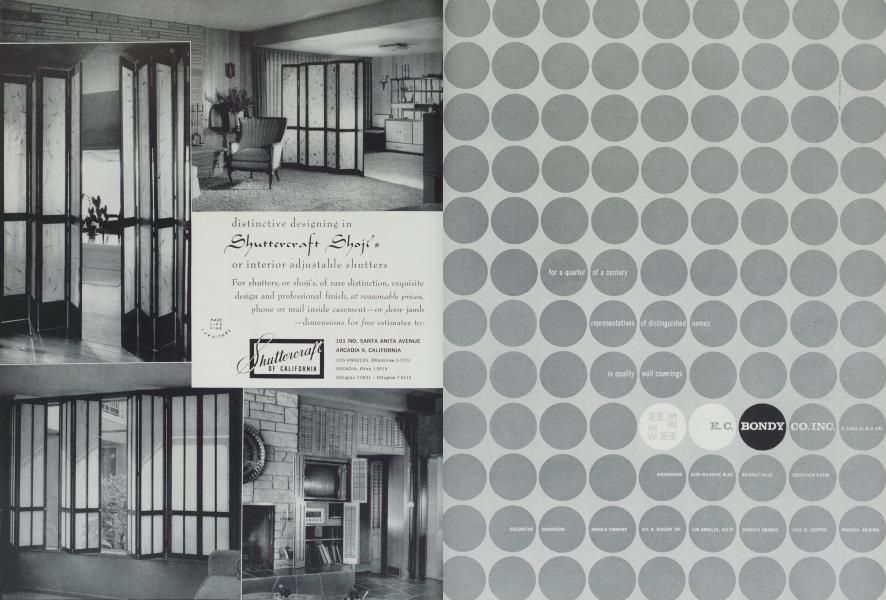 Shuttercraft OF CALIFORNIA | Architectural Digest | JANUARY 1956