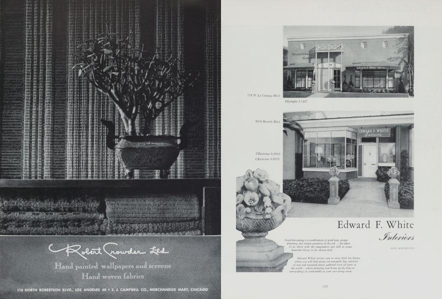 Edward F. White Interiors | Architectural Digest | JANUARY 1956