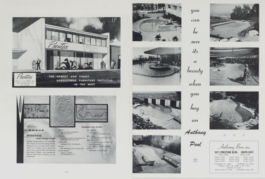 V'soske | Architectural Digest | JANUARY 1956