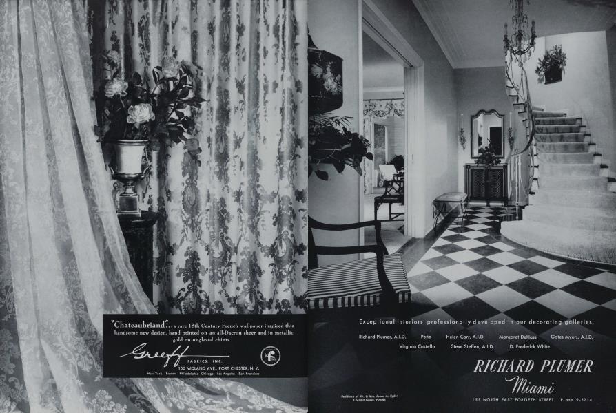 RICHARD PLUMER Miami | Architectural Digest | JANUARY 1958