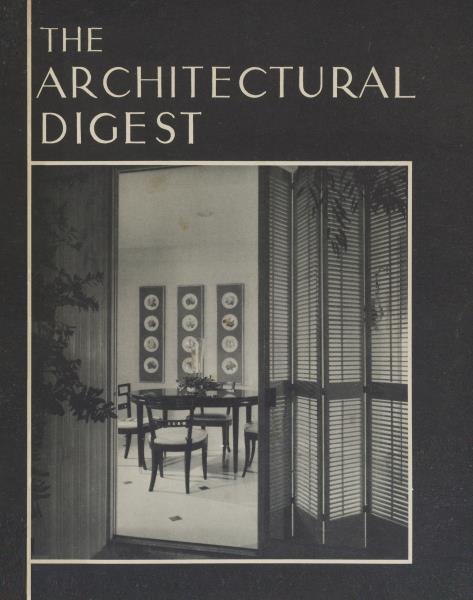 THE ARCHITECTURAL DIGEST | Architectural Digest | 1958 Volume XVI Issue 1