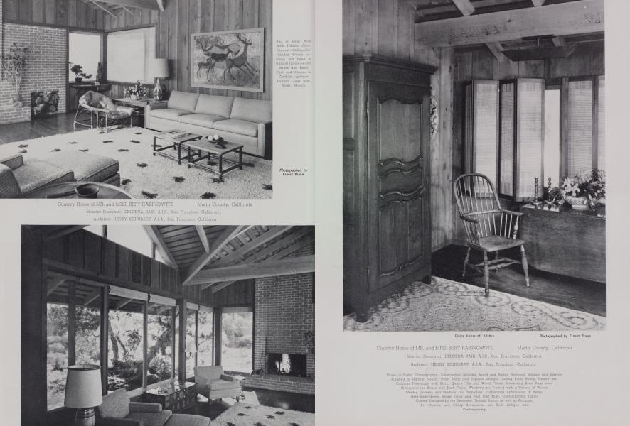Country Home of MR. and MRS. BERT RABINOWITZ —Marin County, California ...