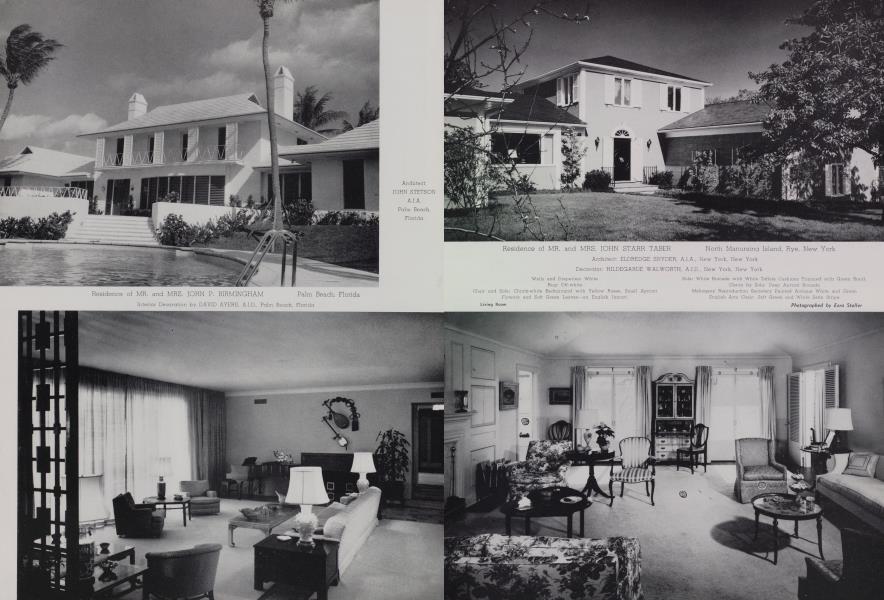 Residence of MR. and MRS. JOHN STARR TABER —North Manursing Island, Rye ...