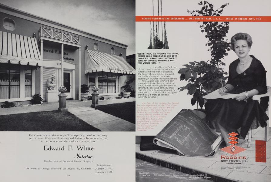 Edward F. White Interiors | Architectural Digest | SEPTEMBER 1960