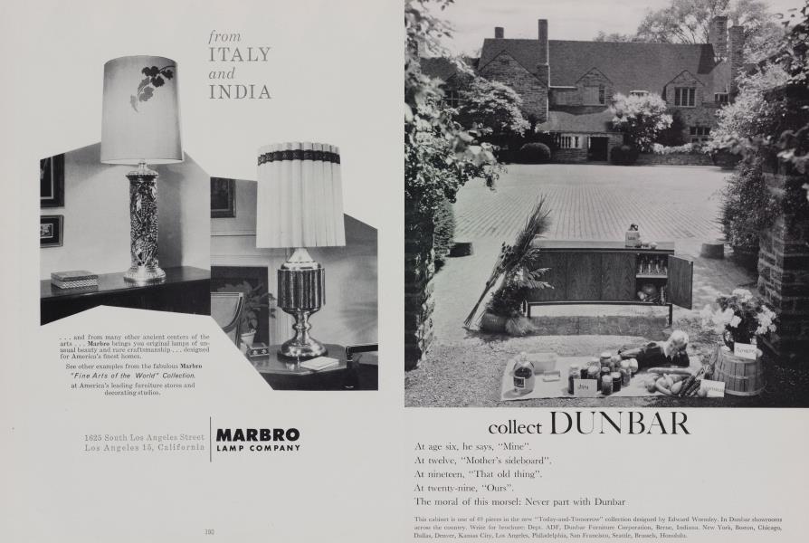 Dunbar | Architectural Digest | SEPTEMBER 1960