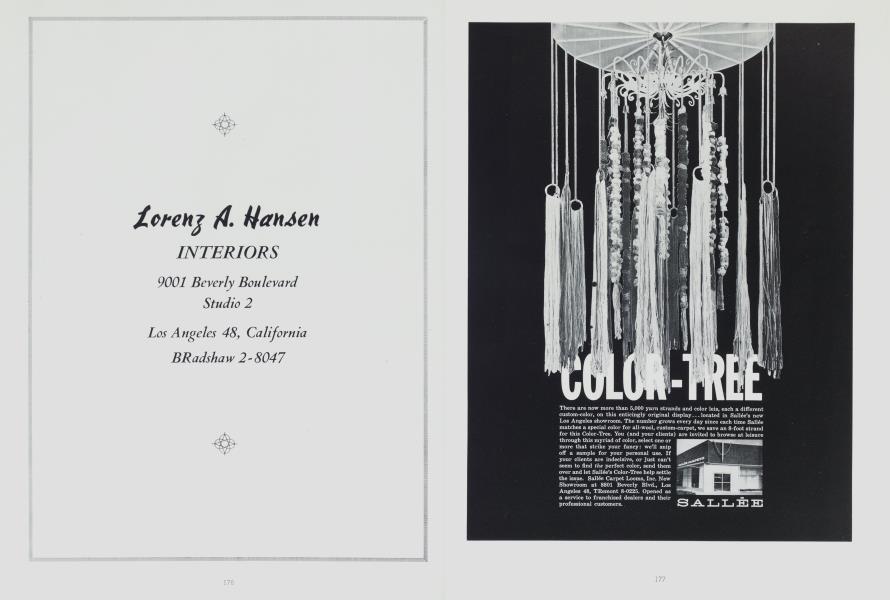 Sallée | Architectural Digest | MARCH 1961