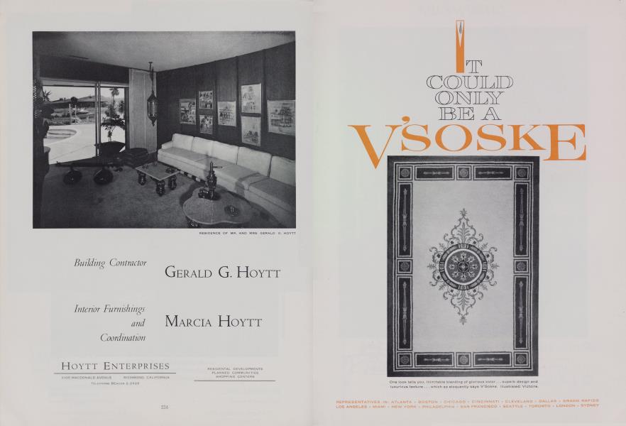 V'soske | Architectural Digest | SEPTEMBER 1961