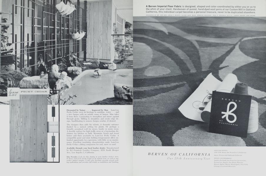 Berven of California | Architectural Digest | SEPTEMBER 1962