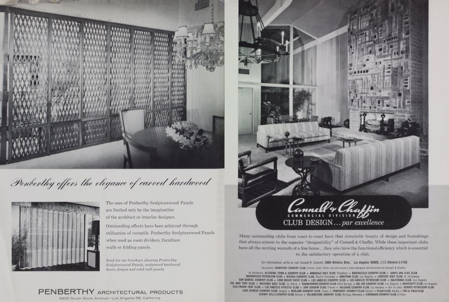 PENBERTHY ARCHITECTURAL PRODUCTS | Architectural Digest | MARCH 1964