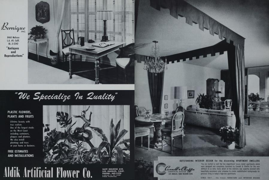 Aldik Artificial Flower Co. | Architectural Digest | SEPTEMBER 1965