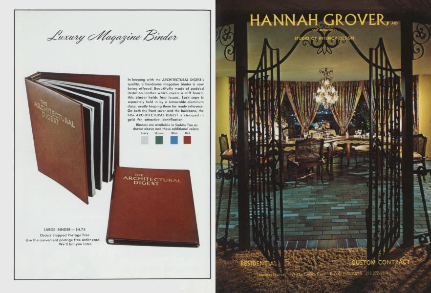 HANNAH GROVER AID | Architectural Digest | MARCH 1968