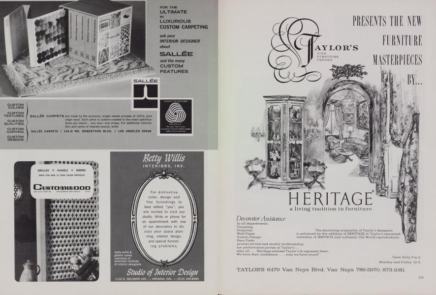 Sallée Carpets | Architectural Digest | MARCH 1969