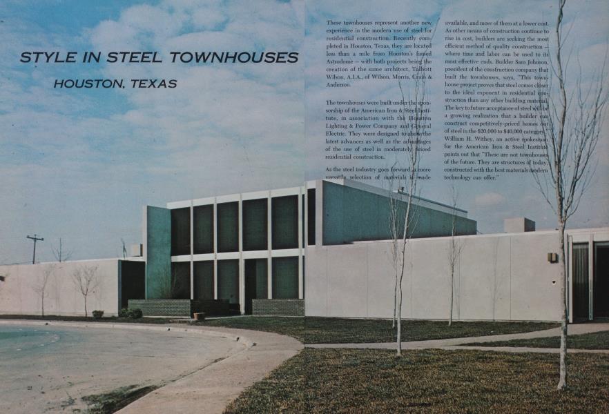 Style in Steel Townhouses — Houston, Texas | Architectural Digest ...