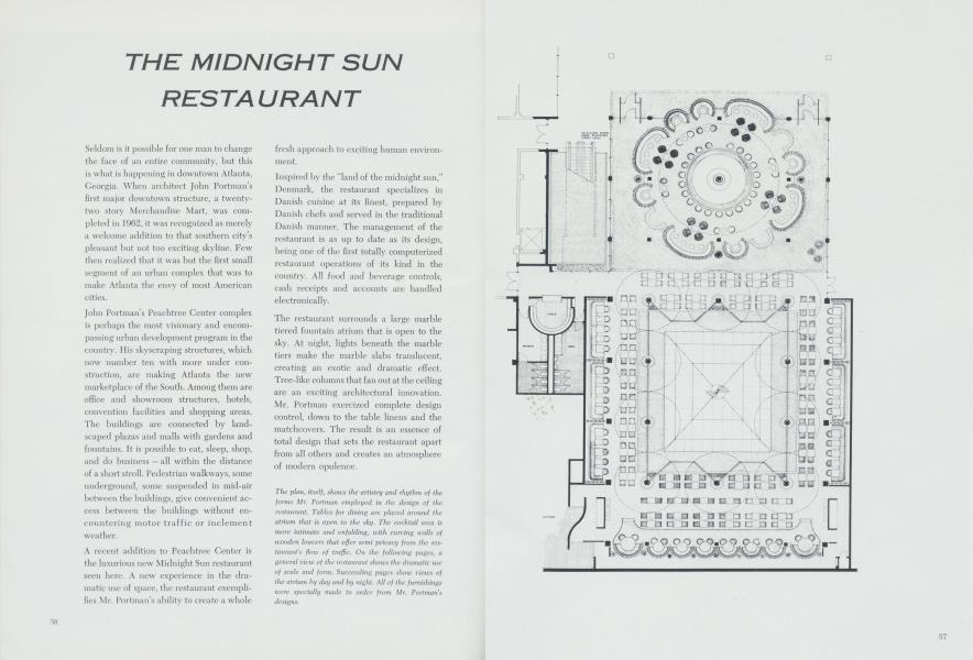 The Midnight Sun Restaurant | Architectural Digest | JUNE 1969