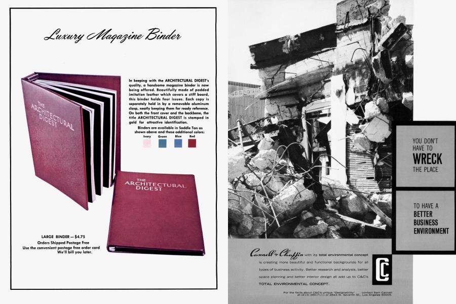 Luxury Magazine Binder | Architectural Digest | SUMMER 1970