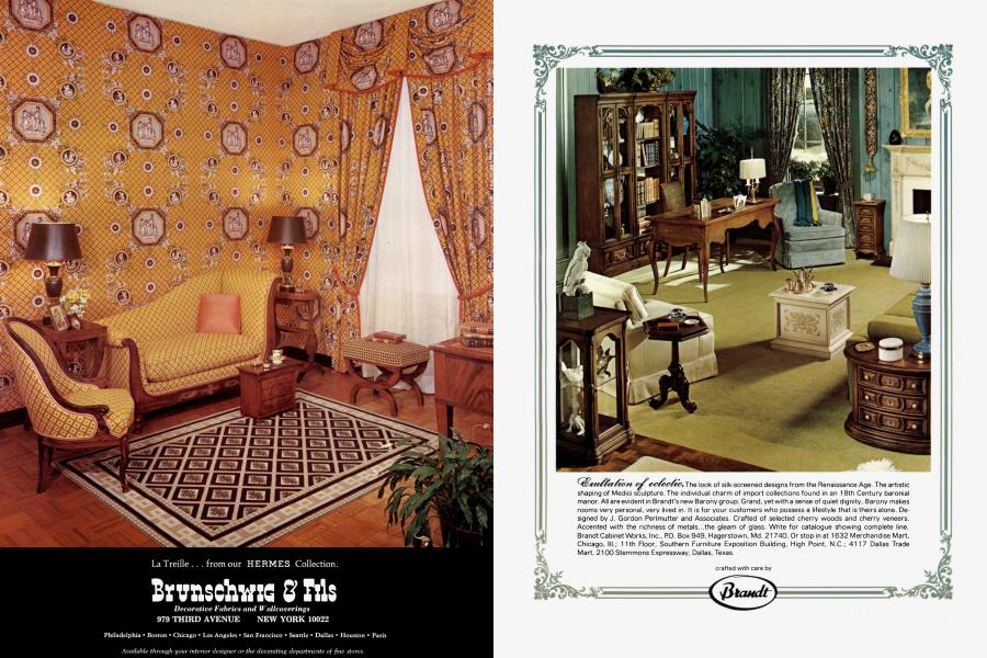 BRUNSCHWIG & FILS | Architectural Digest | NOVEMBER/DECEMBER 1970