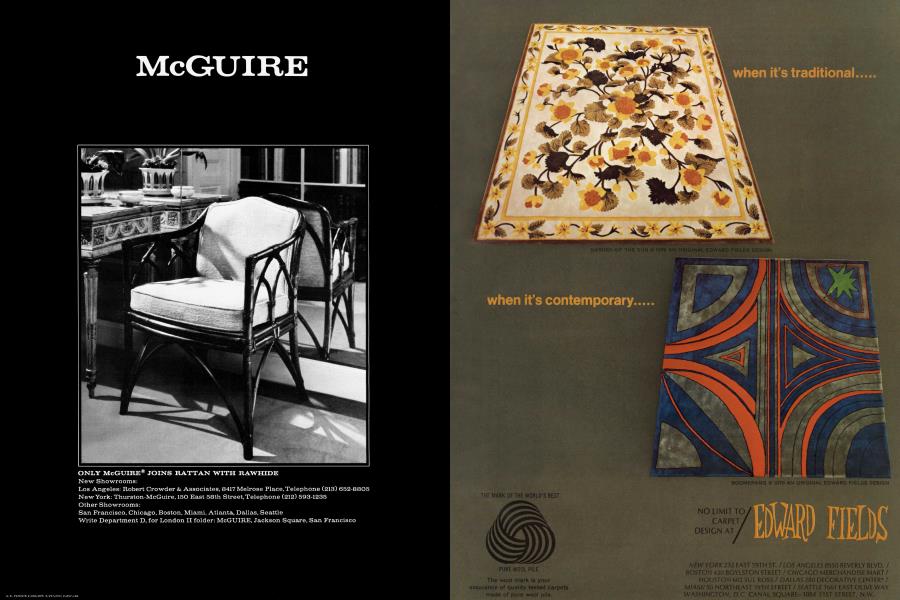 EDWARD FIELDS | Architectural Digest | NOVEMBER/DECEMBER 1970
