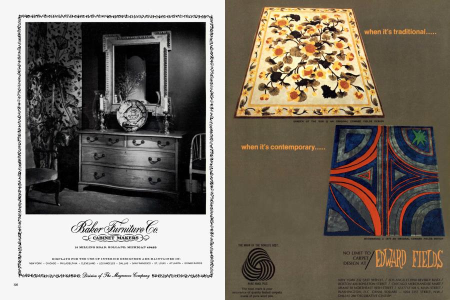 EDWARD FIELDS | Architectural Digest | SEPTEMBER/OCTOBER 1971