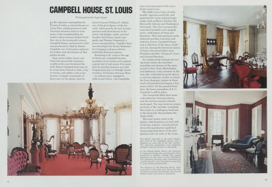 CAMPBELL HOUSE, ST. LOUIS | Architectural Digest | JANUARY 1973