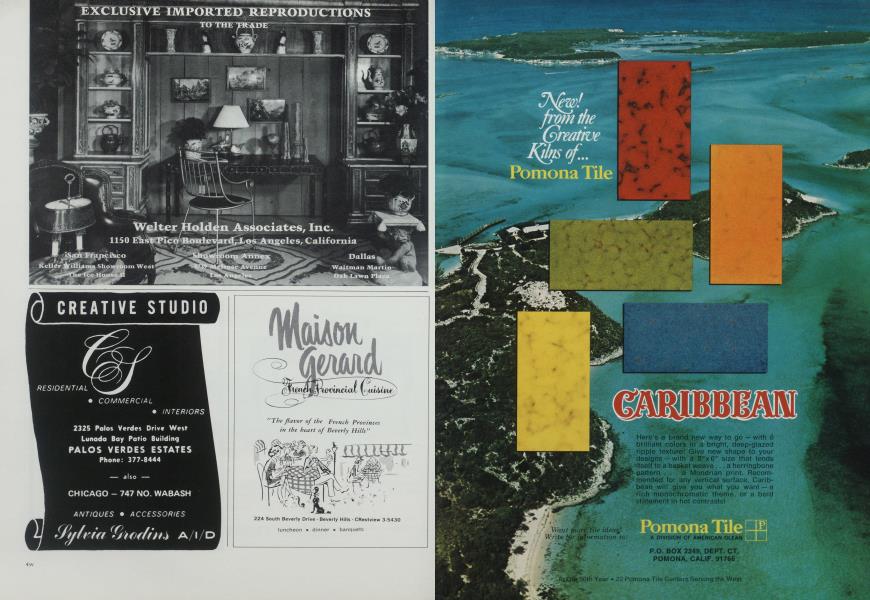 Maison Gerard | Architectural Digest | JANUARY 1973