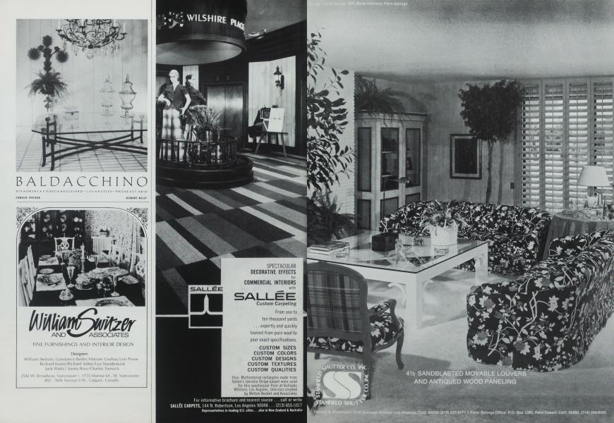 SALLÉE | Architectural Digest | JANUARY 1973