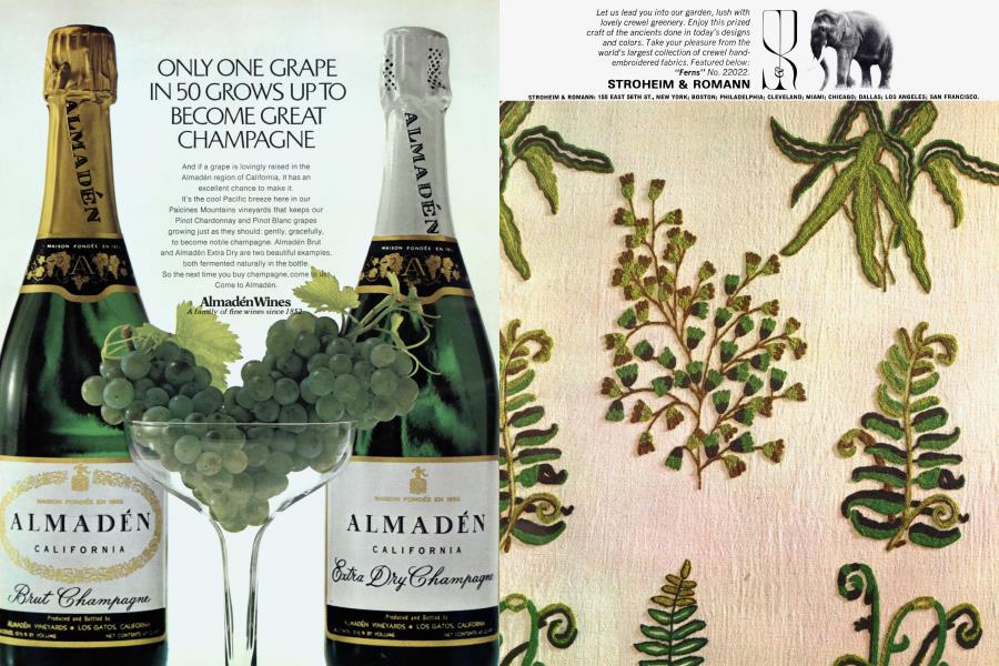 Almadén Wines | Architectural Digest | MARCH/APRIL 1973
