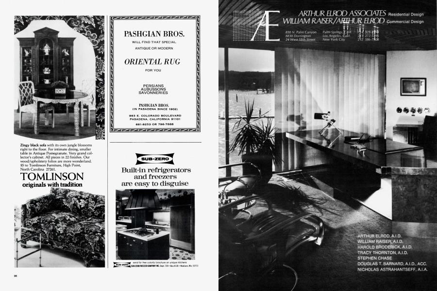 Arthur Elrod Associates | Architectural Digest | SEPTEMBER/OCTOBER 1973
