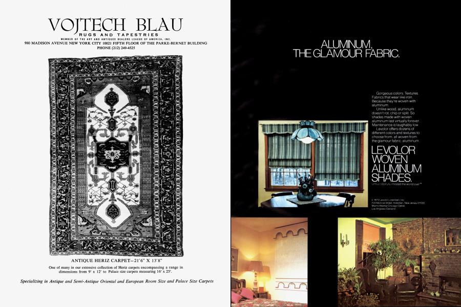 VOJTECH BLAU | Architectural Digest | November/December 1973 VOJTECH BLAU | Architectural Digest | November/December 1973