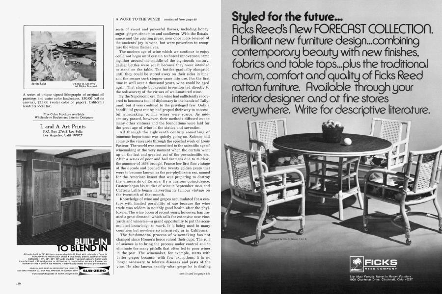 FICKS REED COMPANY | Architectural Digest | MARCH/APRIL 1974